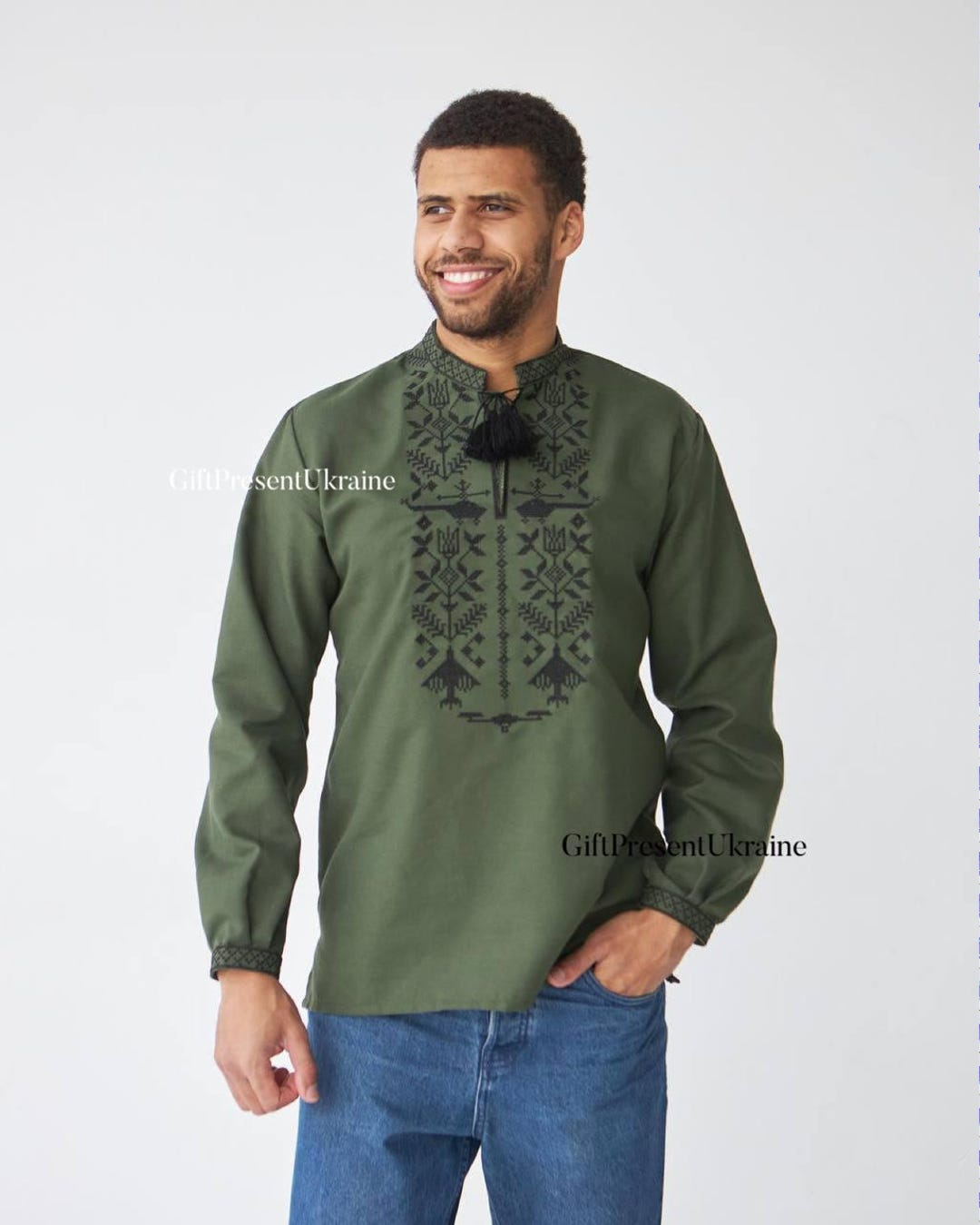Ukrainian Embroidered Men Vishivanka,zelenskyy Shirt ,ukraine Men’s ...
