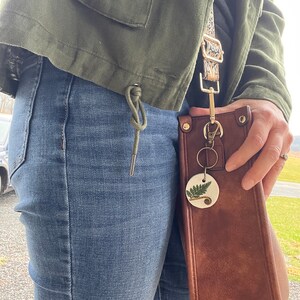 Key Ring With Real Ferns | Back to School Backpack Charm | New Driver ...