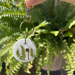 Key Ring With Real Ferns | Back to School Backpack Charm | New Driver ...