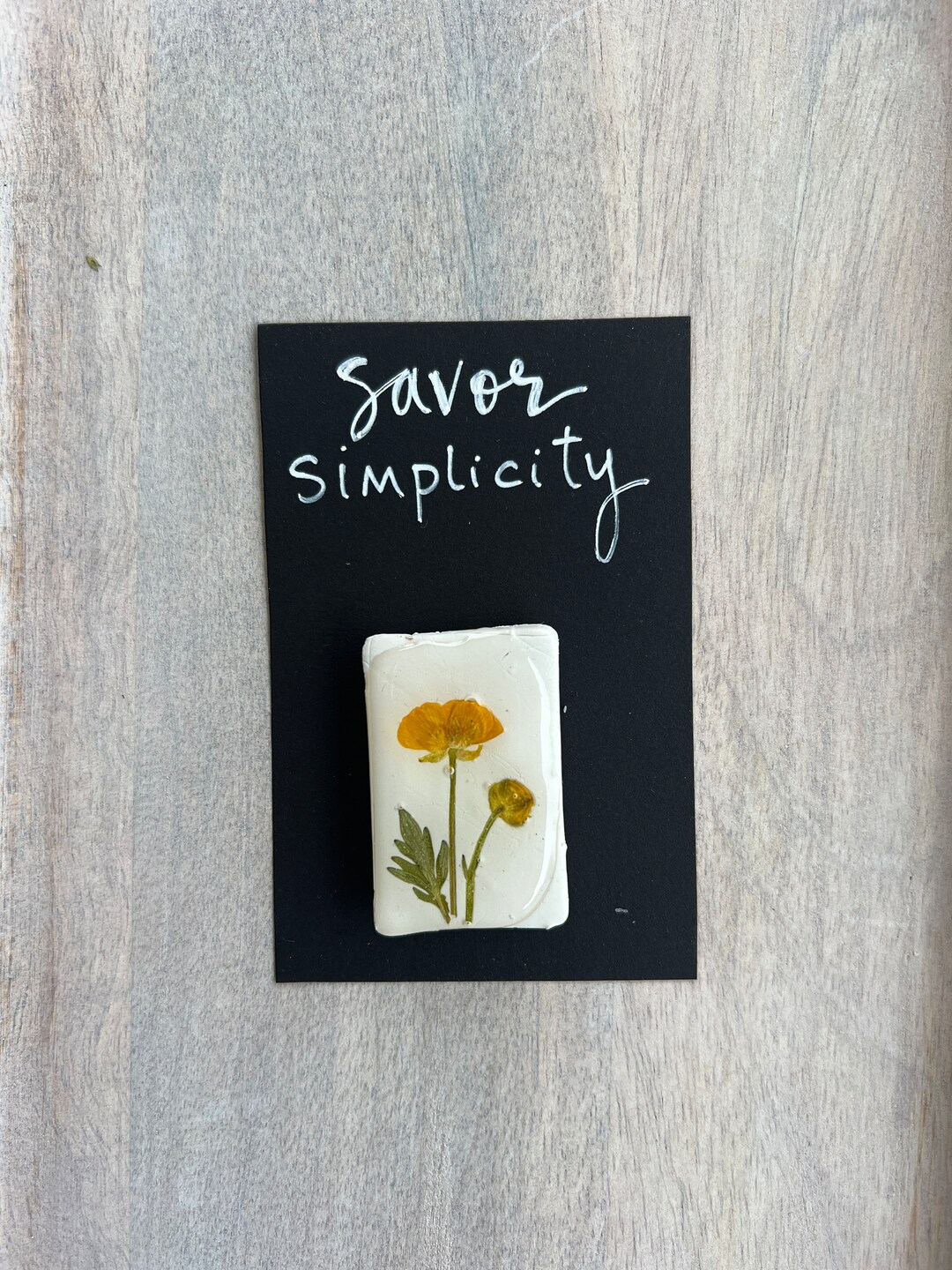 Real Flower Clay Magnets, Minimalist Hostess Gift, Botanical Decor ...