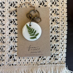 Key Ring With Real Ferns | Back to School Backpack Charm | New Driver ...