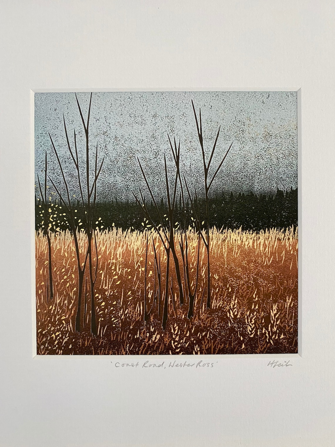 Linoldruck Linoldruck Linoldruck Kunst Landschaft Druck - Etsy.de