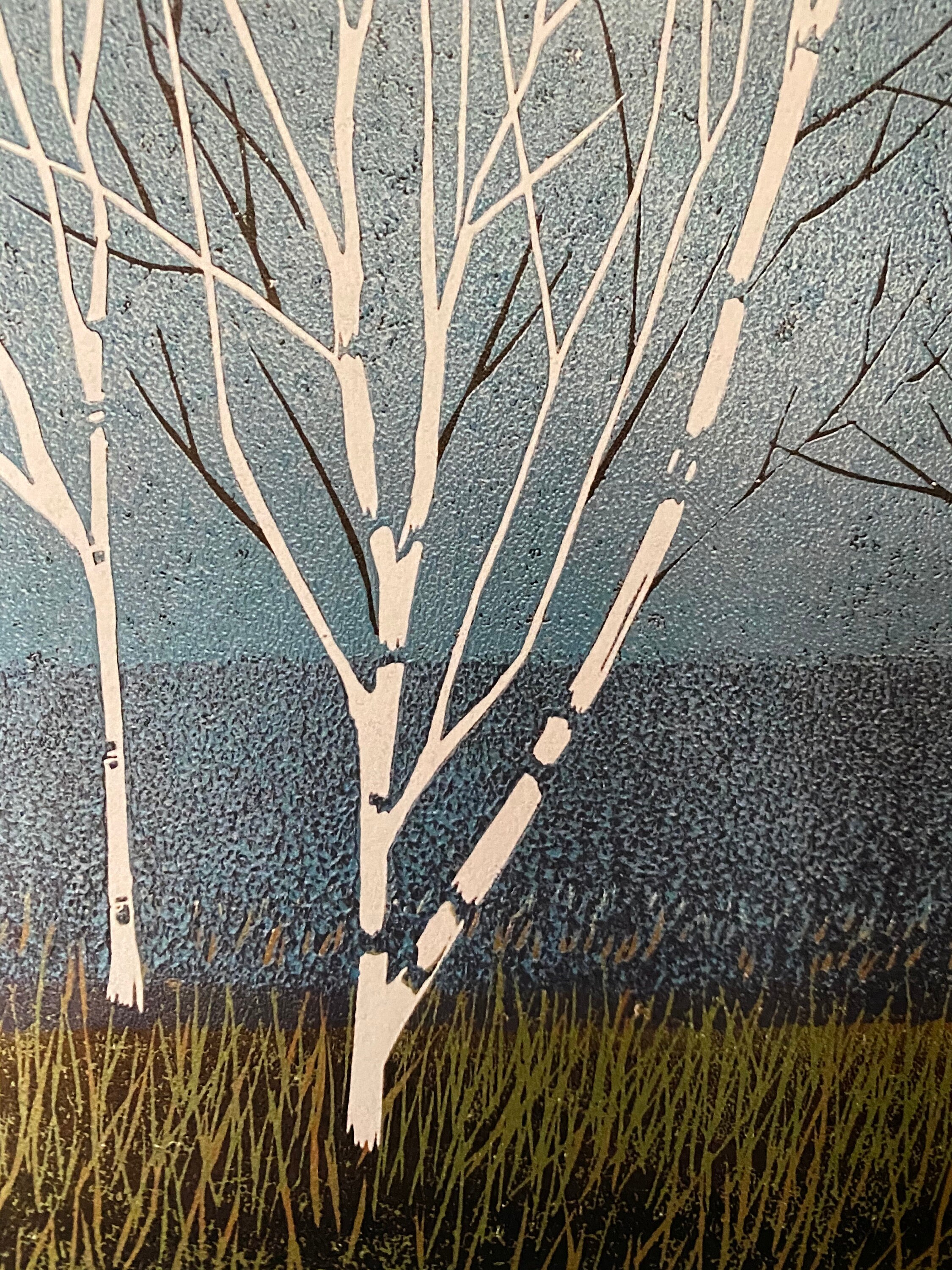Giclee Lino Print, Lino Print, Print, Art, Landscape, Blue, Scottish ...