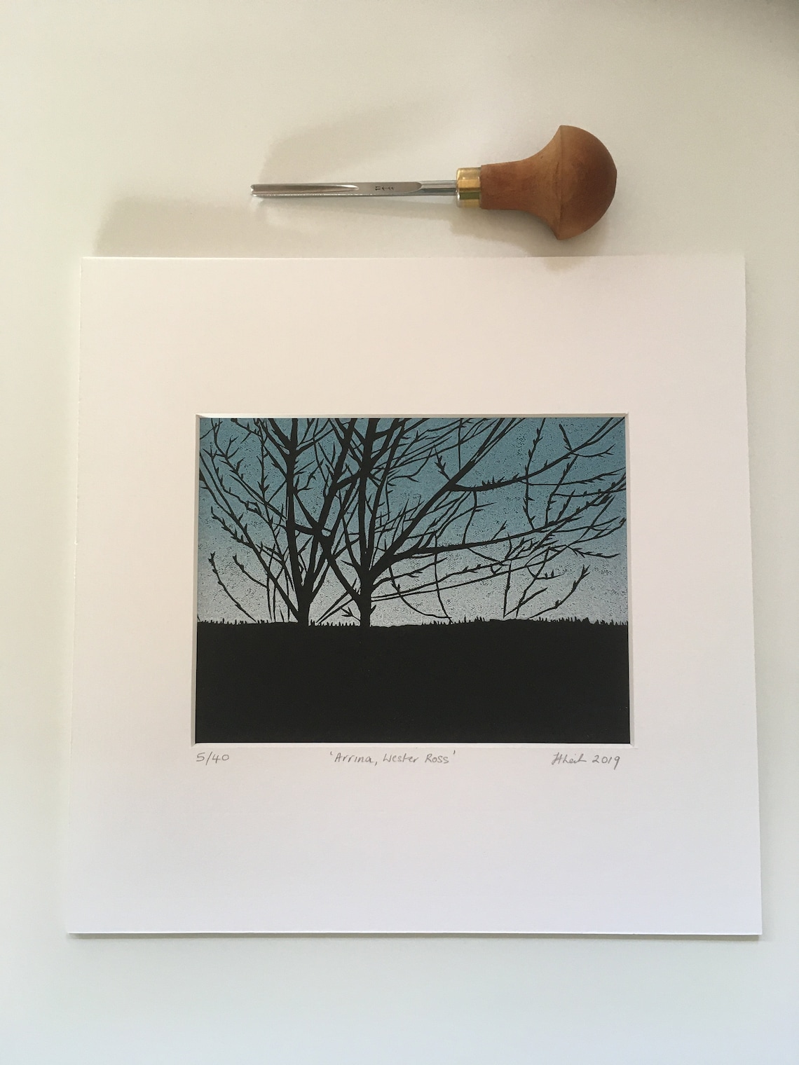 Original Limited Edition Lino Print, Scottish Landscape, Linocut Art ...