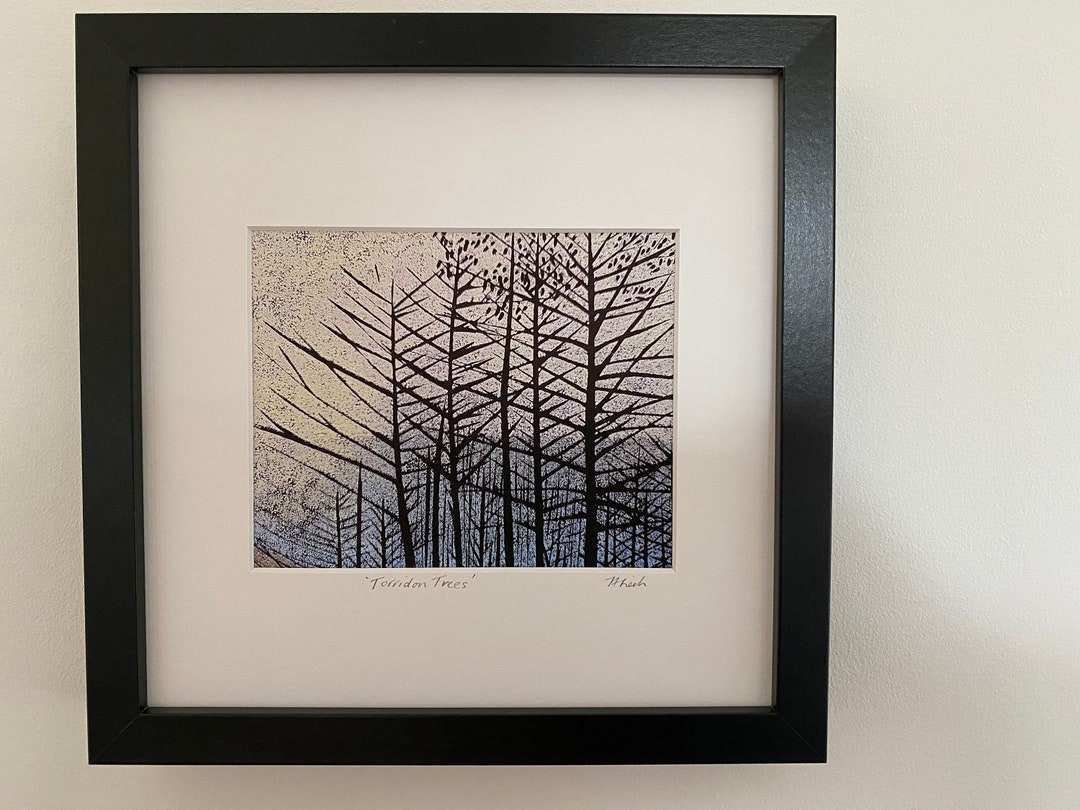 Lino Art, Lino Print, Linocut Art, Art, Landscape, Print, Highlands of ...