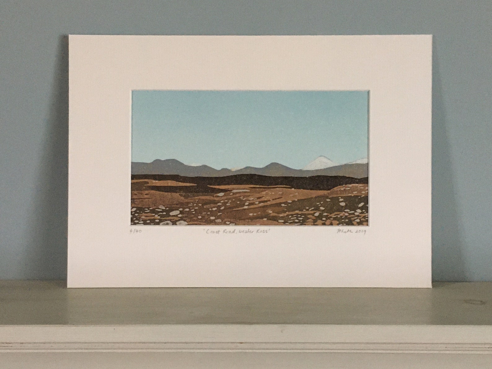 Original Limited Edition Lino Print Scottish Landscape - Etsy