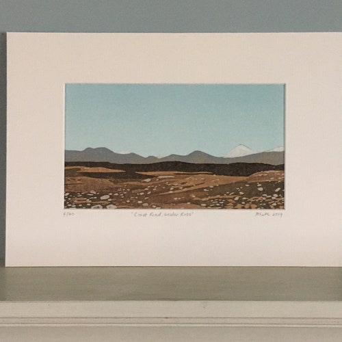 Original Limited Edition Lino Print Scottish Landscape - Etsy