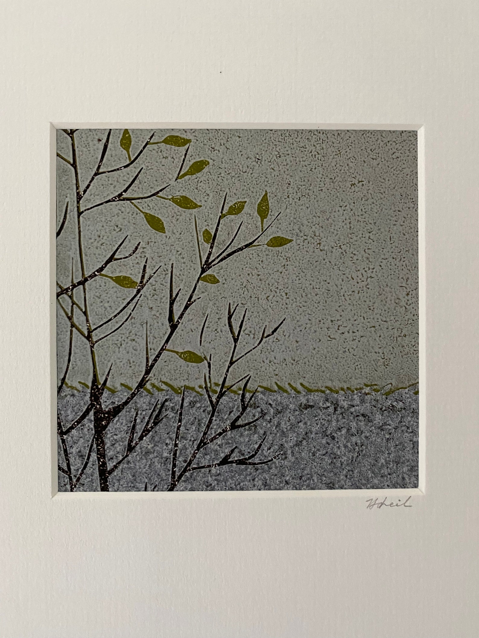 Giclee Lino Print, Lino Print, Linocut Art, Art, Landscape, Print ...