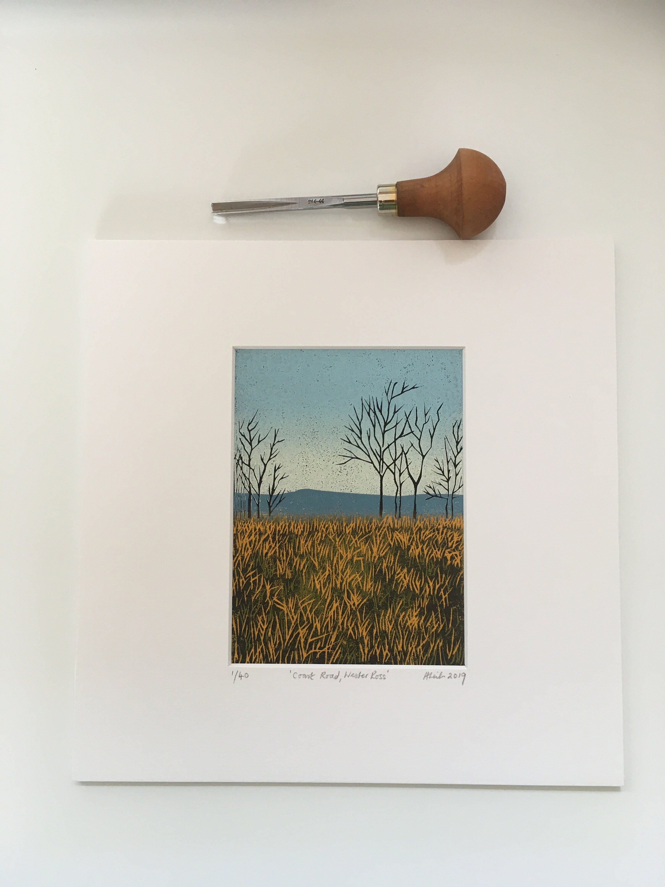 Original Limited Edition Lino Print Scottish Landscape - Etsy