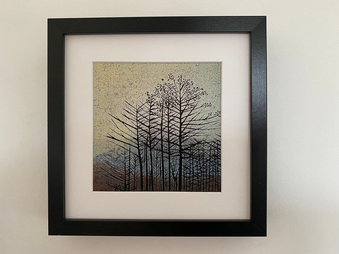 Giclee Lino Print, Lino Print, Linocut Art, Art, Landscape, Print ...