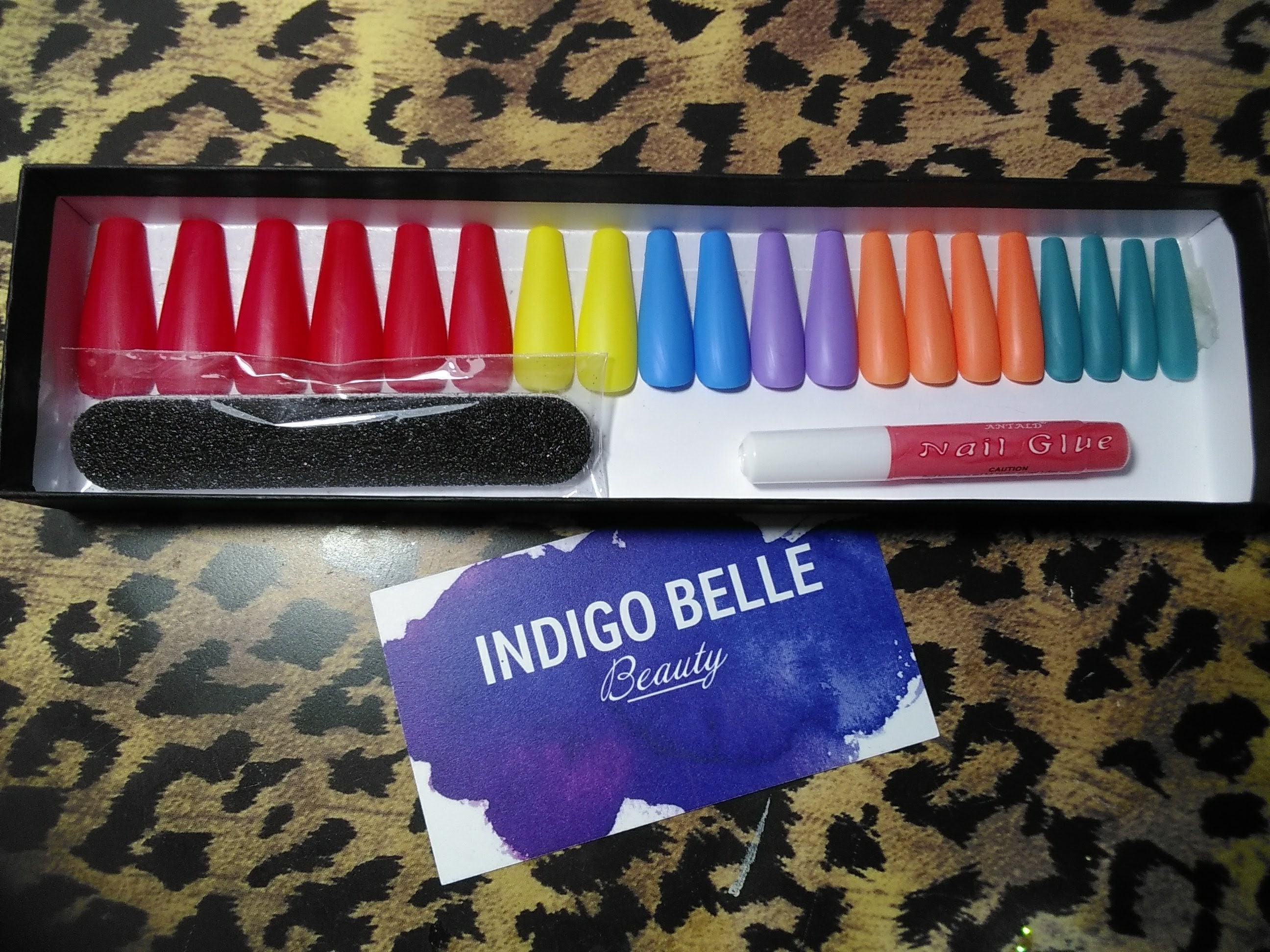 Color Me Pretty Press on Nails Set of 20 FREE SHIPPING | Etsy