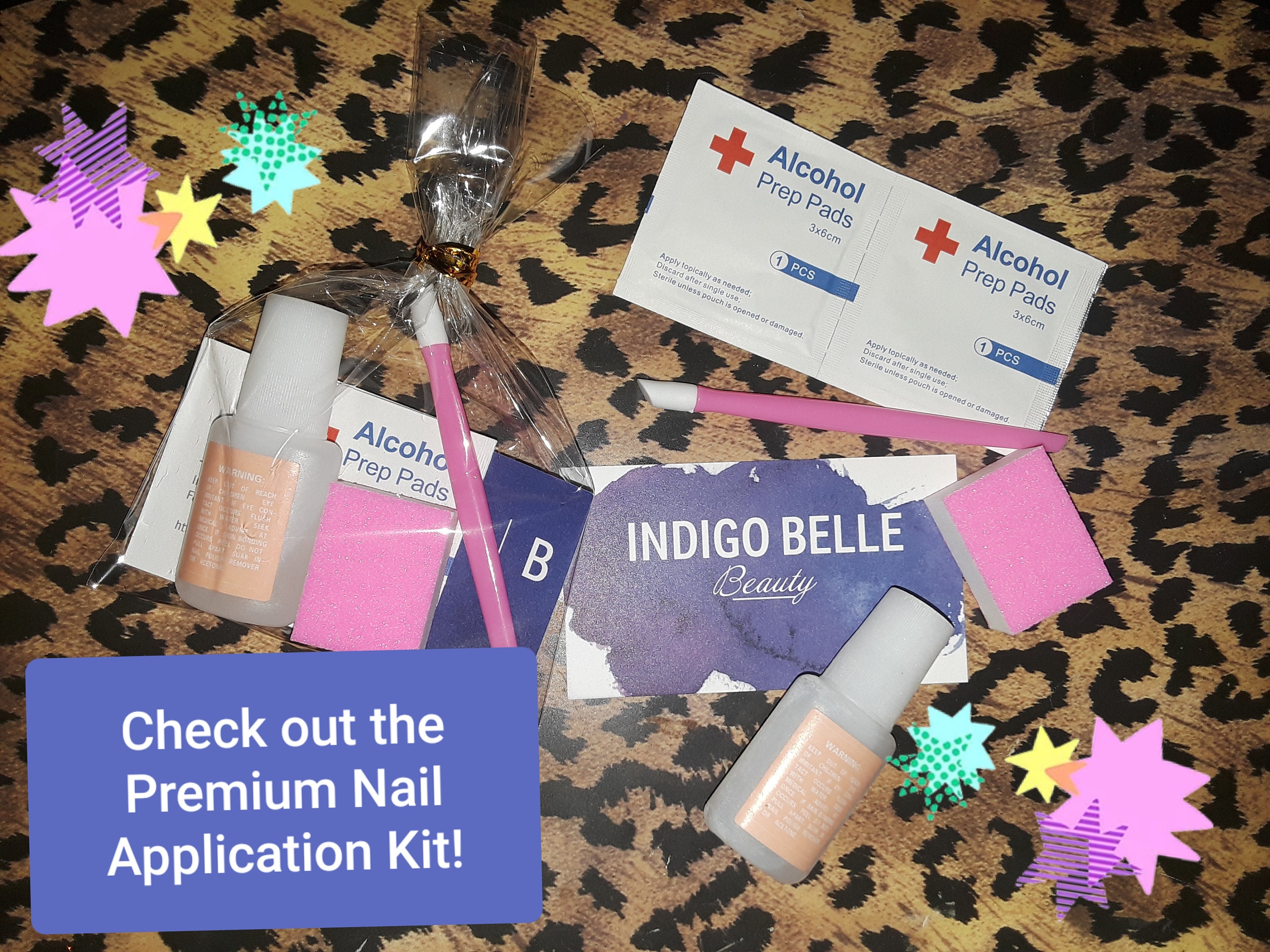 Color Me Pretty Press on Nails Set of 20 FREE SHIPPING | Etsy