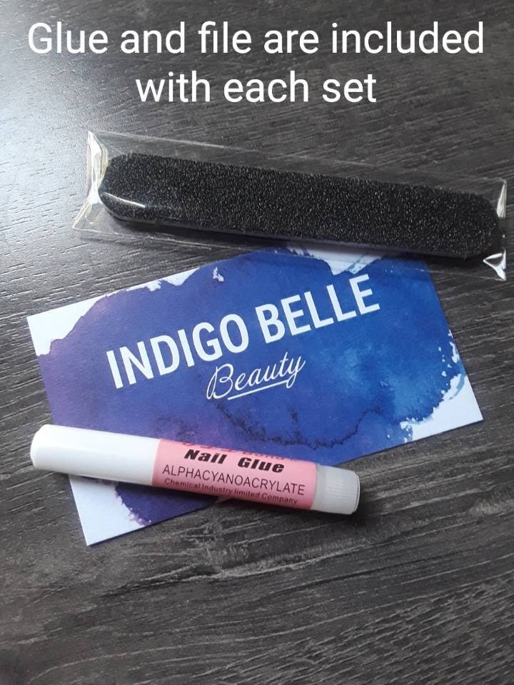 Color Me Pretty Press on Nails Set of 20 FREE SHIPPING | Etsy