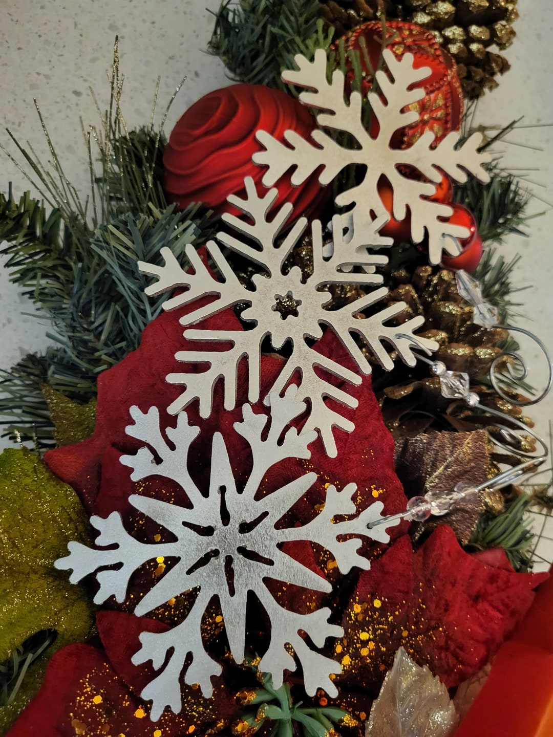 Snowflake Ornament- Holiday Decor- Tree Decor-christmas Ornamanet - Etsy