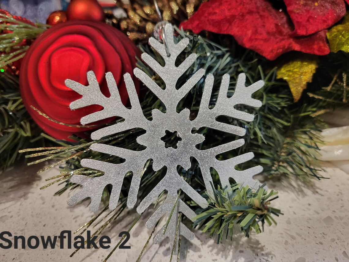 Snowflake Ornament- Holiday Decor- Tree Decor-christmas Ornamanet - Etsy