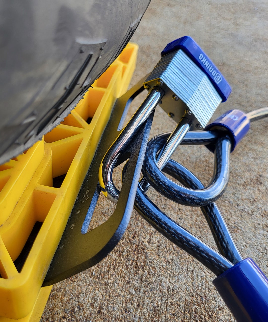 The Lock-it: Security Cable Lock Bracket for Leveling/stabilizing ...