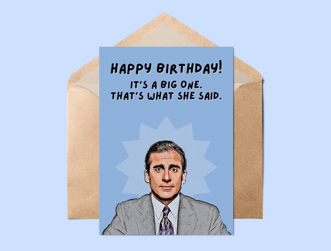 Michael Scott Birthday Card // Funny Birthday Card, the Office US, Jim ...