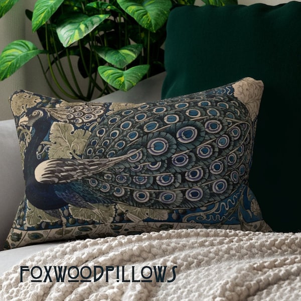Peacock Pillow - Etsy