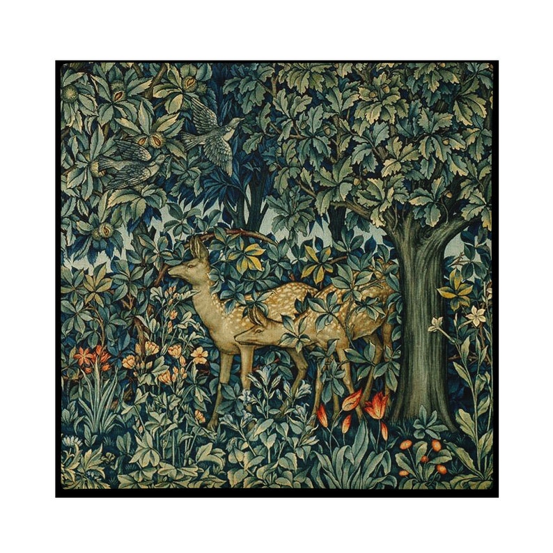 Deer Rug Forest Animal Rug Fox Area Rug Woodland Rug - Etsy