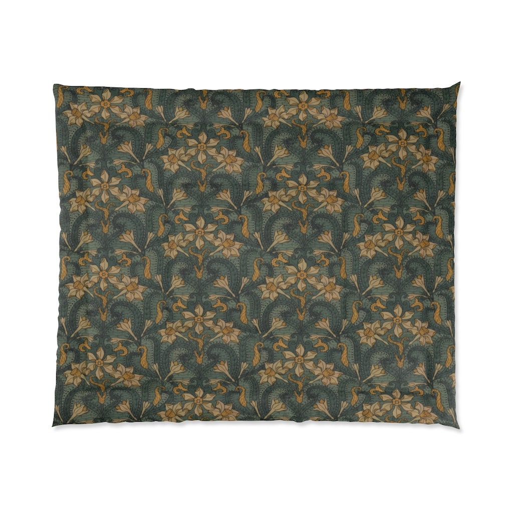 William Morris Comforter Floral Comforter Floral Bedding | Etsy