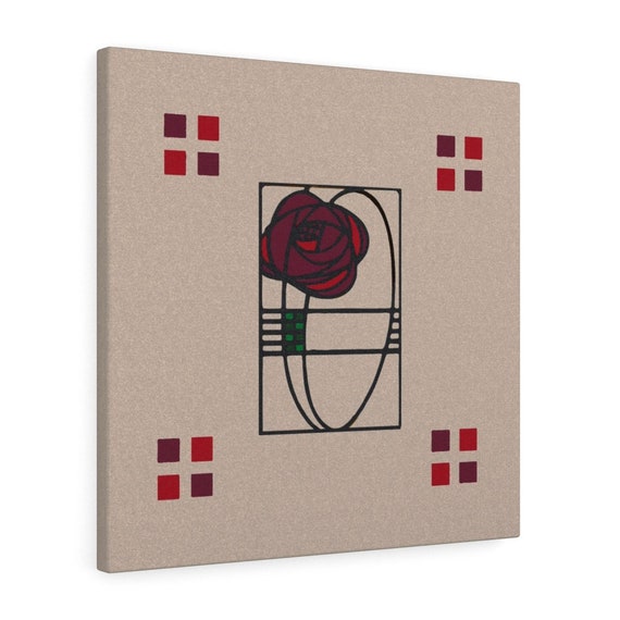 Glasgow Rose Mosaic Charles Rennie Mackintosh Inspired Wall CHARLES