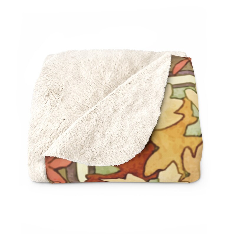 Fall Throw Blanket Sherpa Throw Fleece Throw Blanket Mucha - Etsy