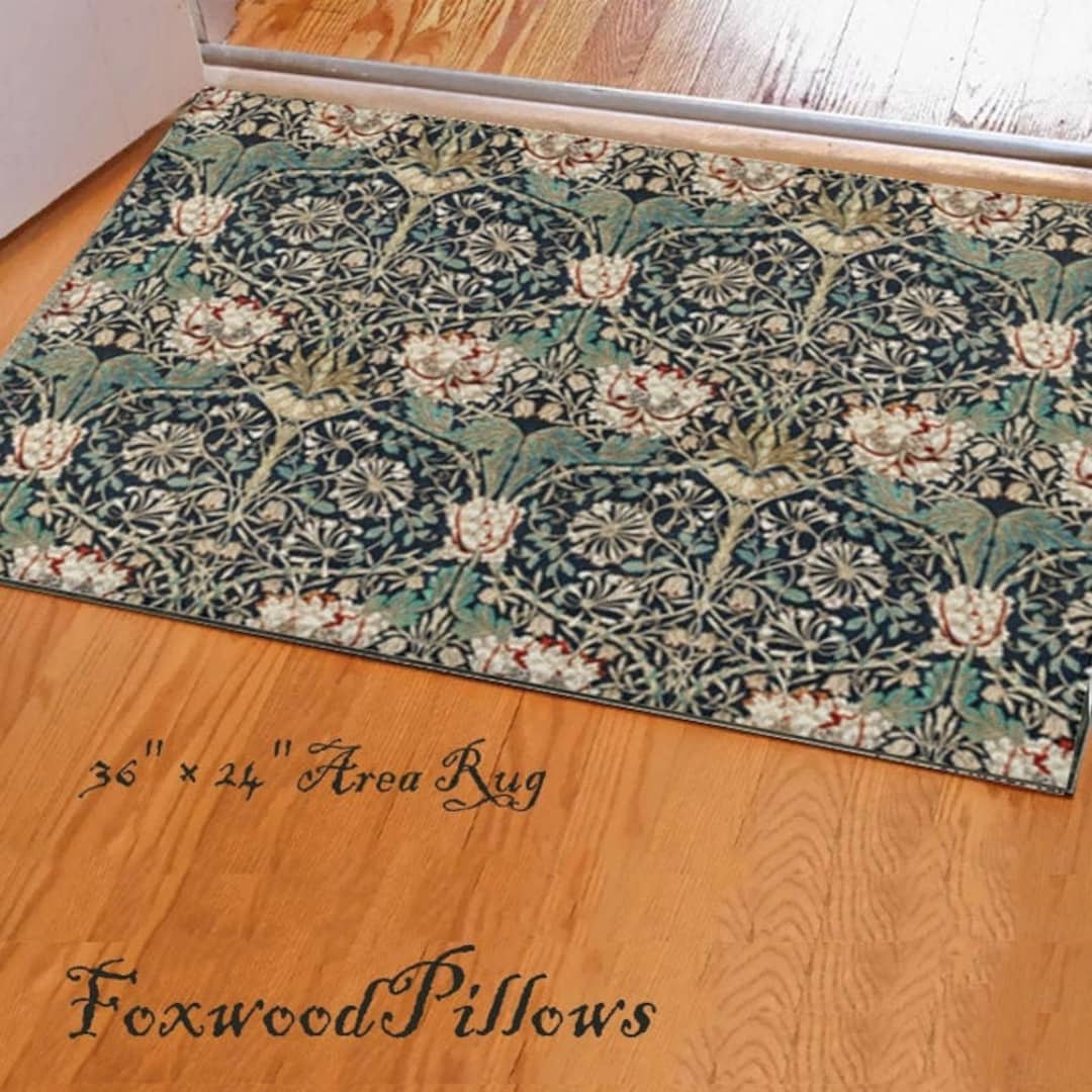 Floral Area Rug, Country Cottage Rug, Rug Runner, Living Room Area Rug ...