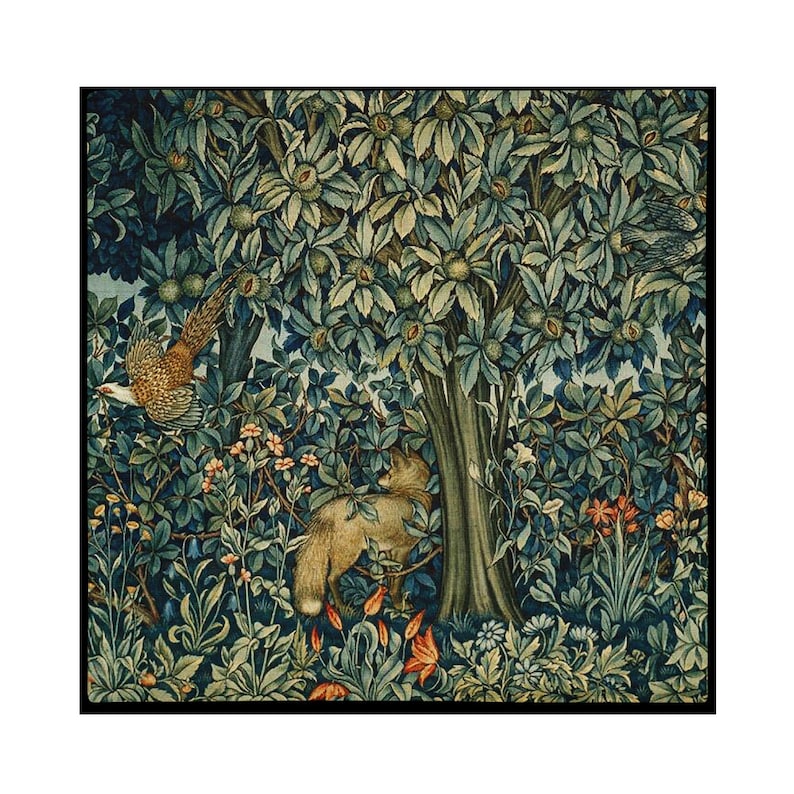 Deer Rug Forest Animal Rug Fox Area Rug Woodland Rug - Etsy