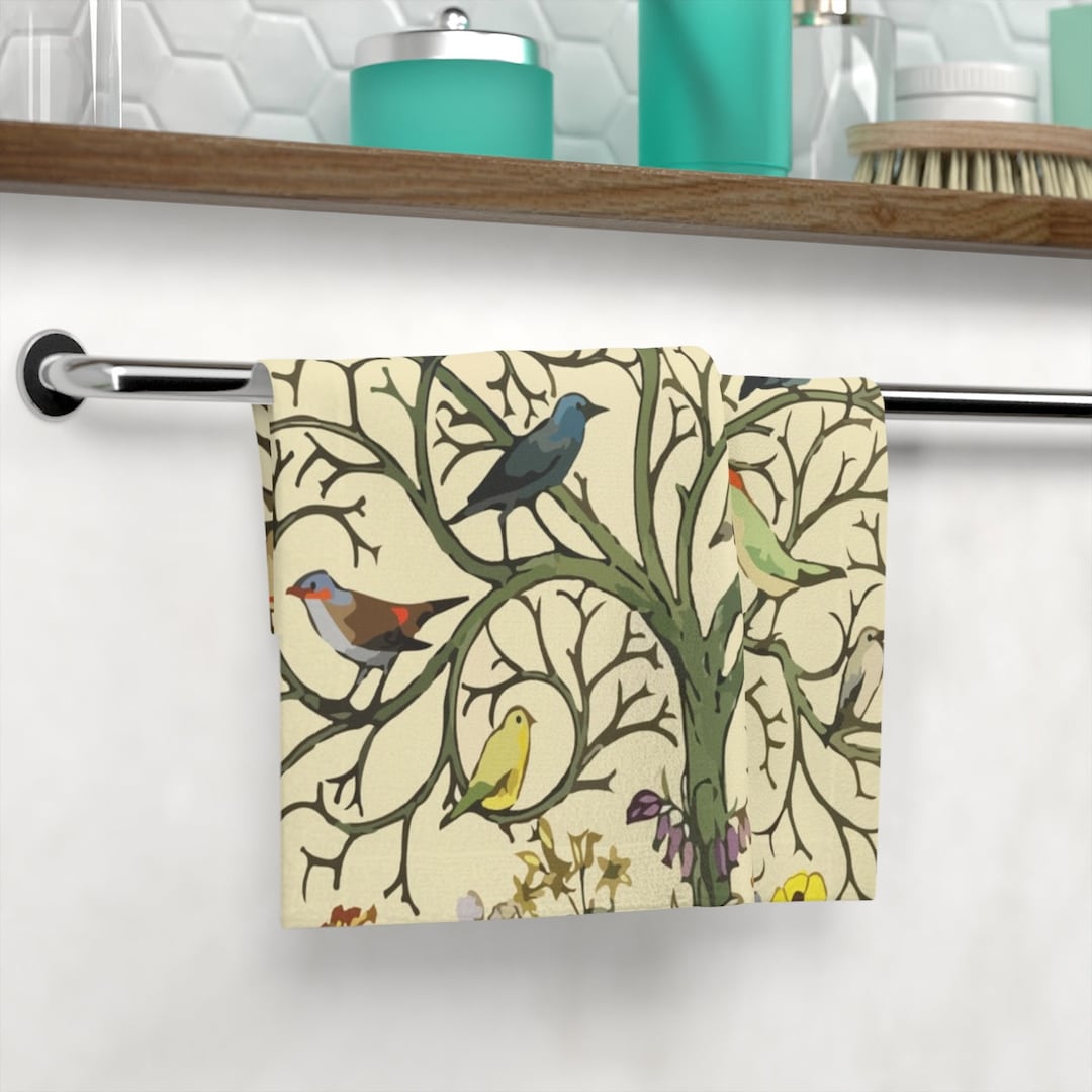 Songbird Bathroom Towel Set: Victorian Bird Décor - Etsy