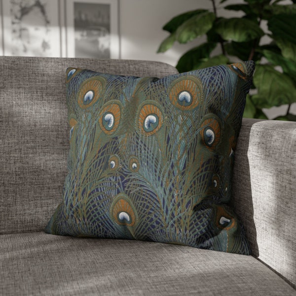 Peacock Pillow - Etsy