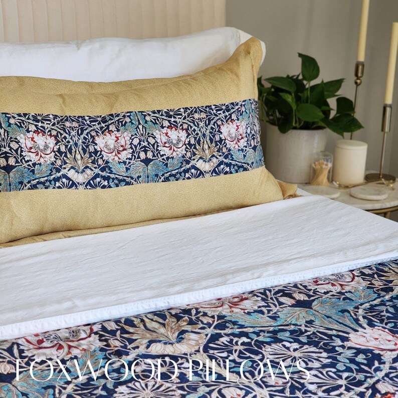 Blue Floral Duvet Cover William Morris Bedding Blue - Etsy