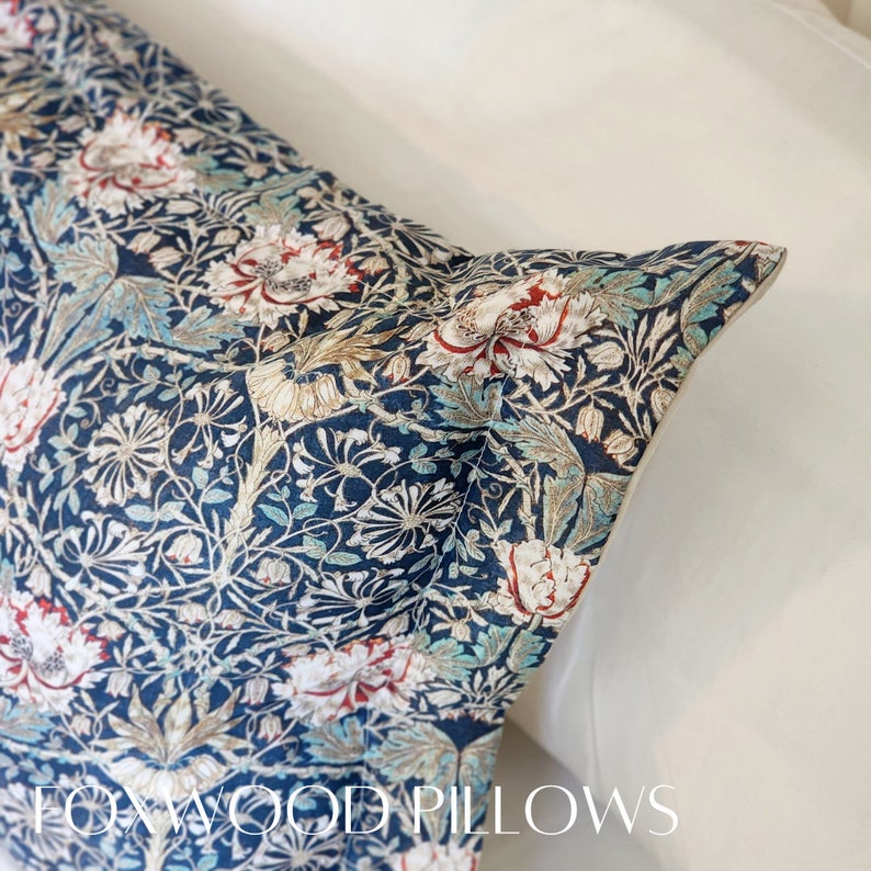 Blue Floral Duvet Cover William Morris Bedding Blue - Etsy