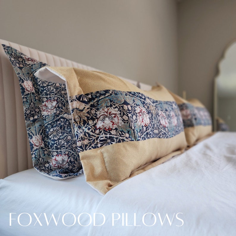 Blue Floral Duvet Cover William Morris Bedding Blue - Etsy