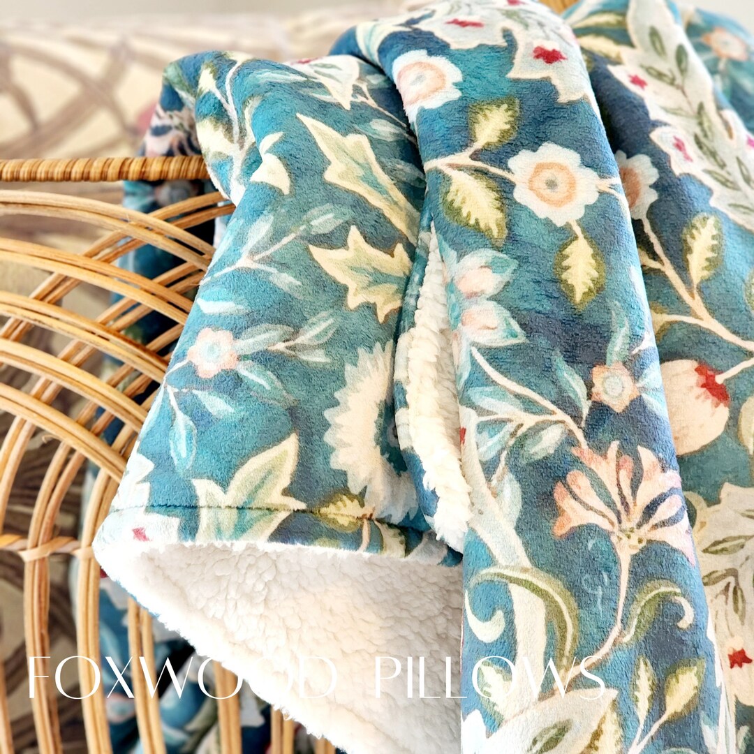 William Morris Blanket, Mother's Day Gift, Wedding Gift, Anniversary ...