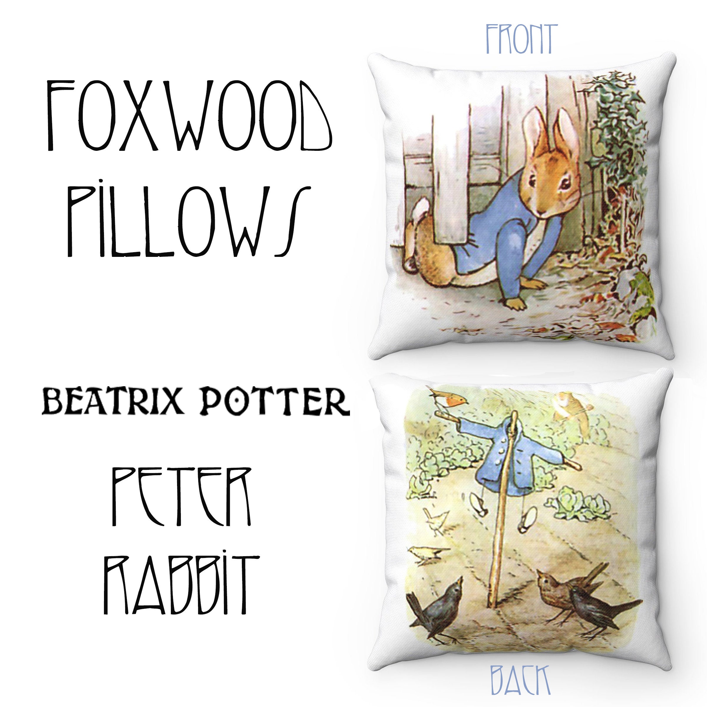 Peter Rabbit Pillow Rabbit Decor Nursery Decor Child's - Etsy