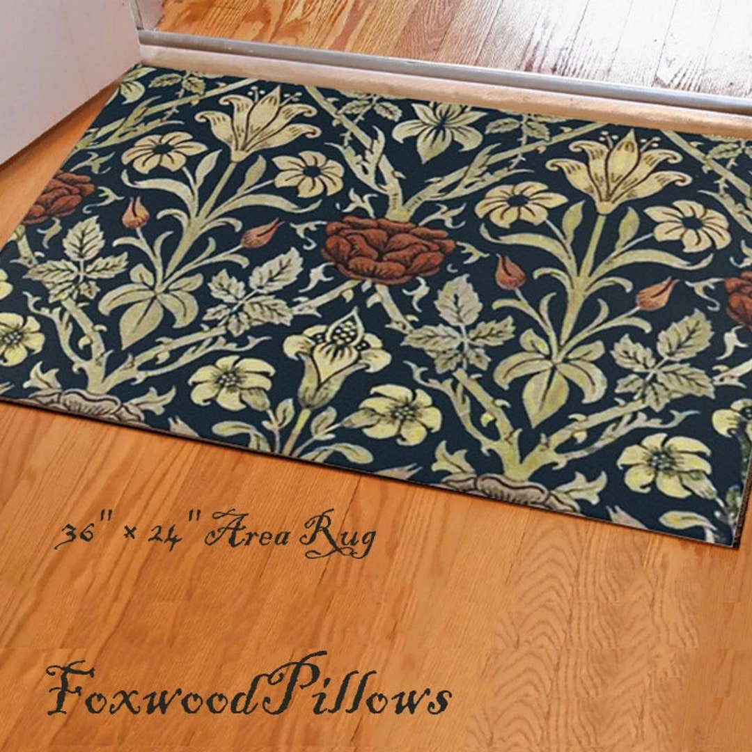 Floral Area Rug, William Morris Rug, Sale Rug, Arts Crafts Movement ...