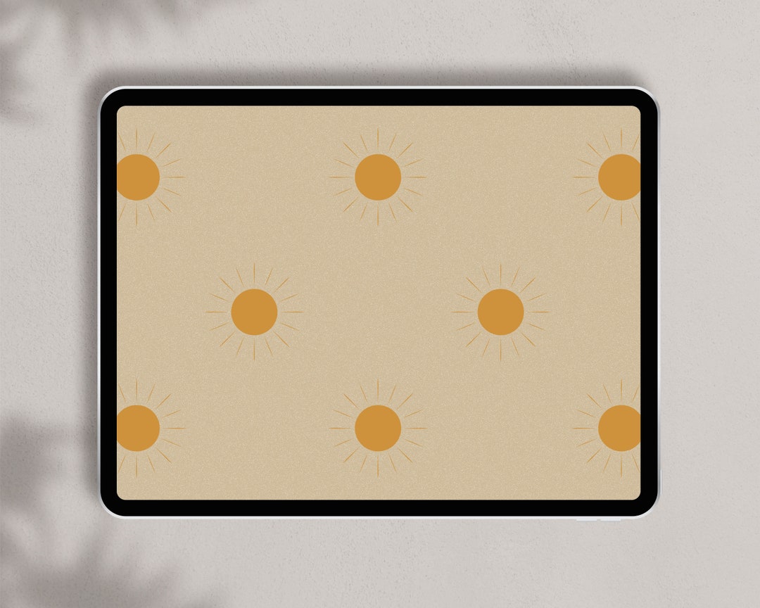 Boho Sun iPad Background Vintage Lock Screen Neutral Screen Saver ...