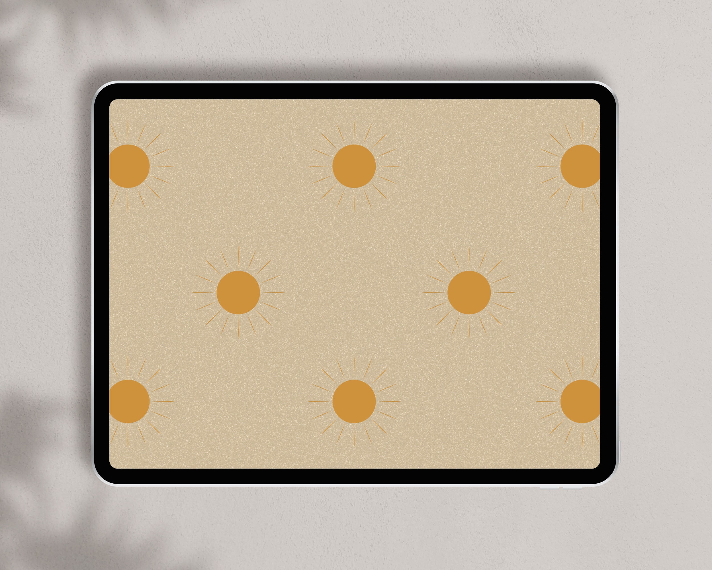 Boho Sun iPad Background Vintage Lock Screen Neutral Screen Saver ...