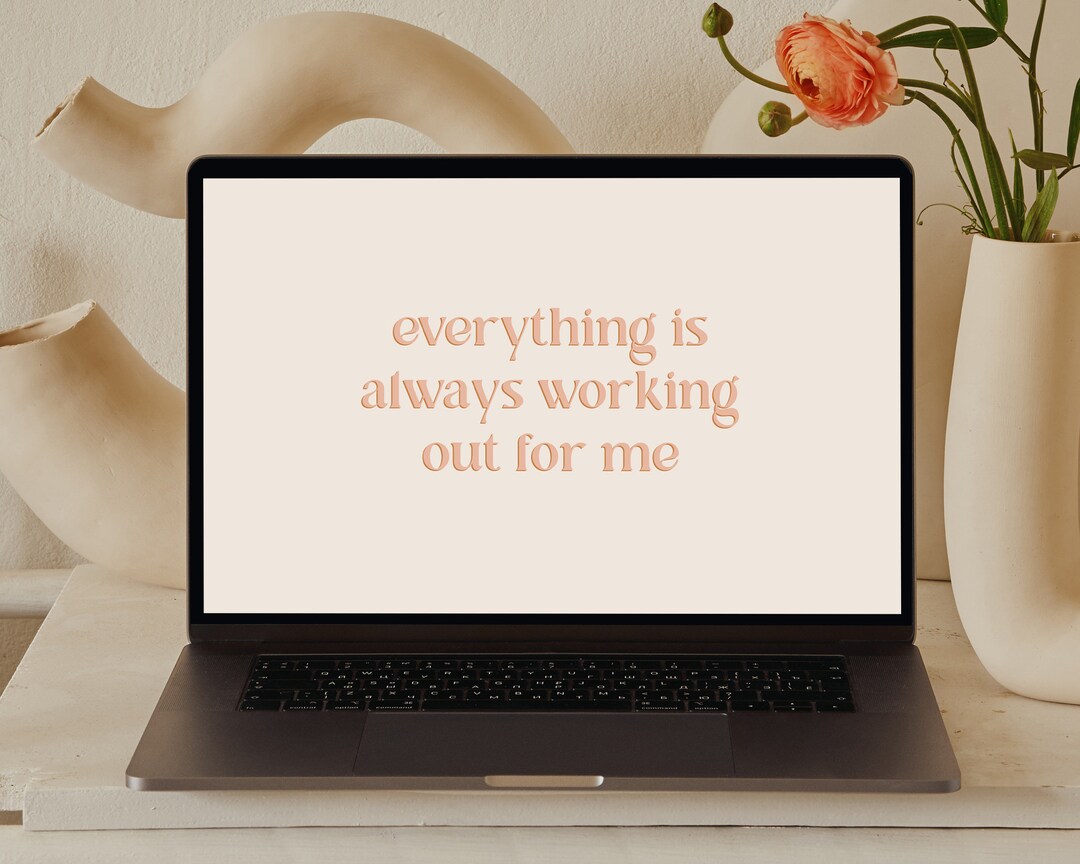 Positive Affirmation Desktop Wallpaper | Motivational Quote (digital ...