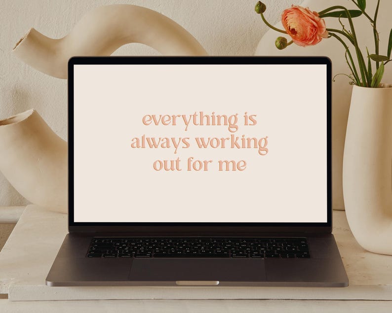 Affirmation Wallpaper Set for Phone, Ipad, Laptop, Desktop (digital ...