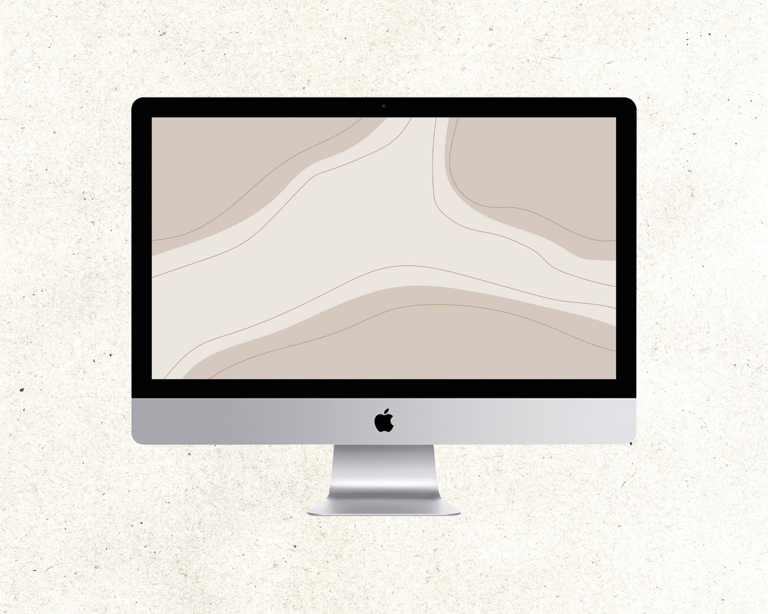 Neutral Abstract Computer Background | Beige and Brown Aesthetic ...