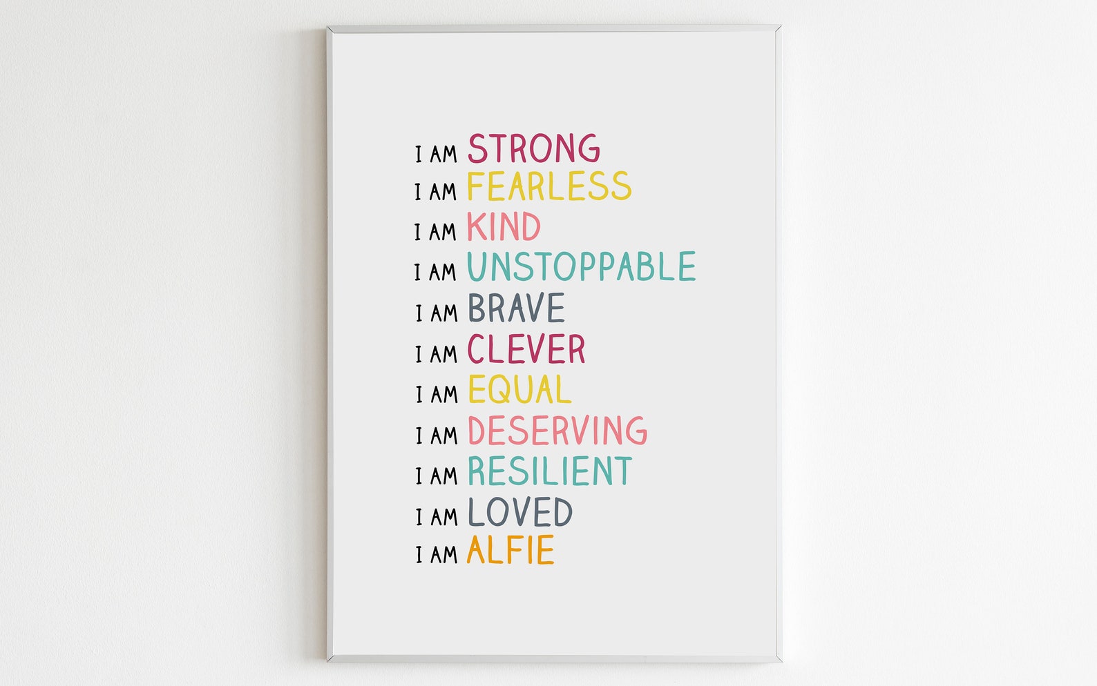 Kids Wall Art Kids Affirmations Affirmations Personalized - Etsy