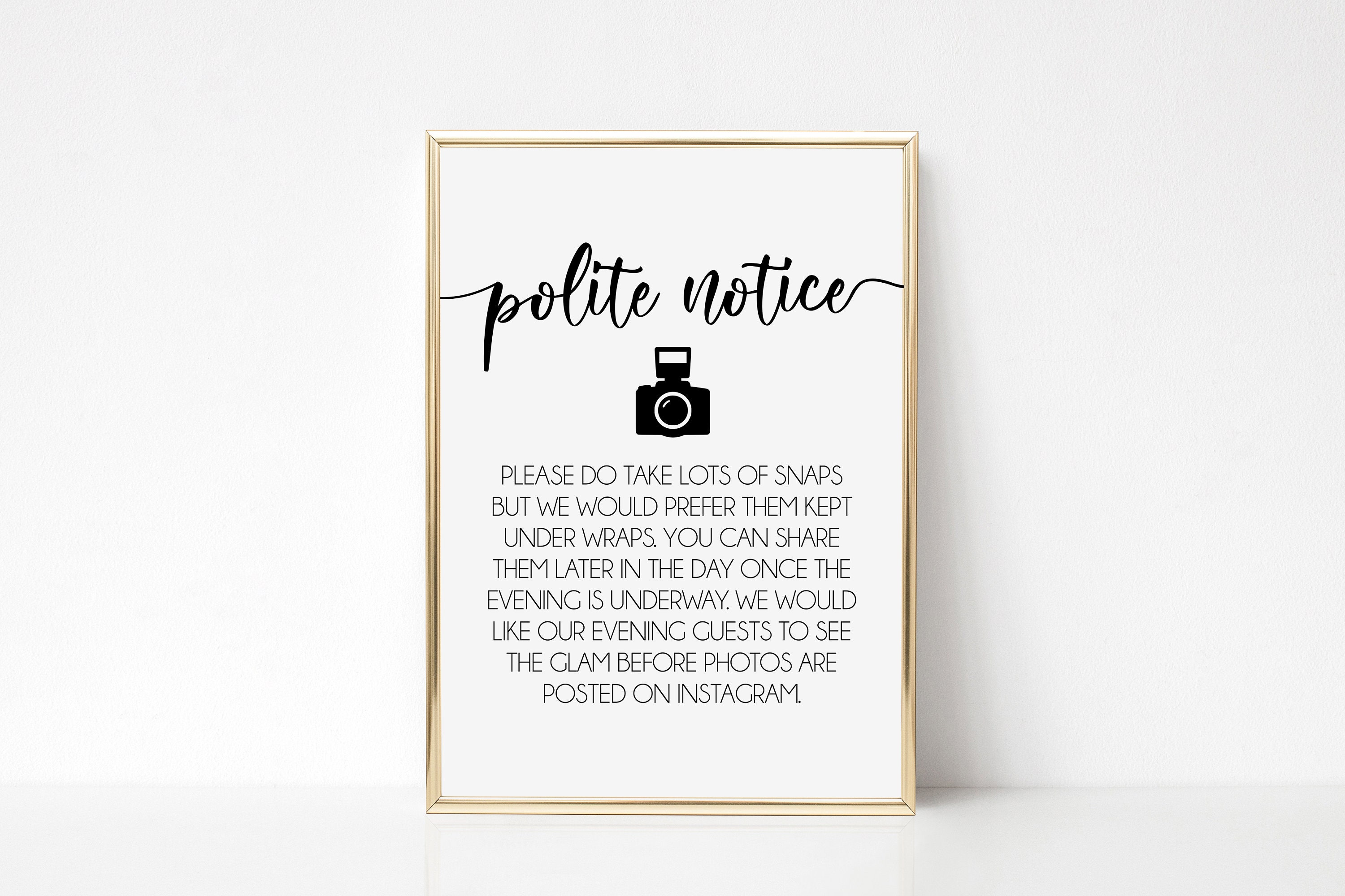 Polite Notice Sign - Etsy UK