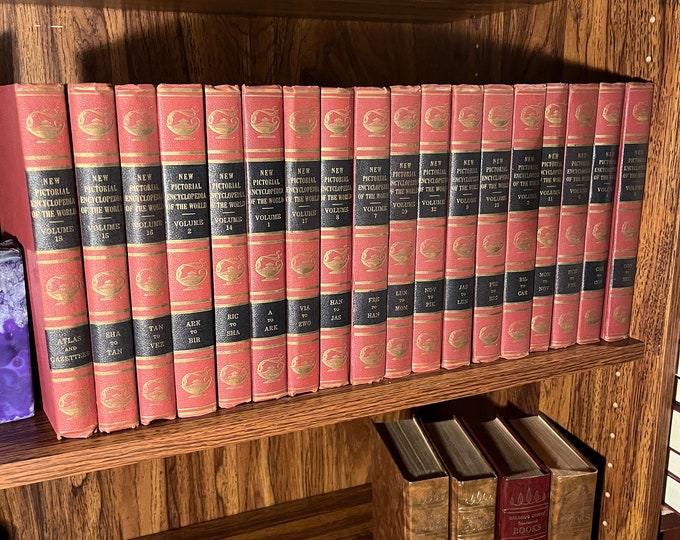 1954, Complete Vintage Encyclopedia Set, the New Pictorial Encyclopedia ...