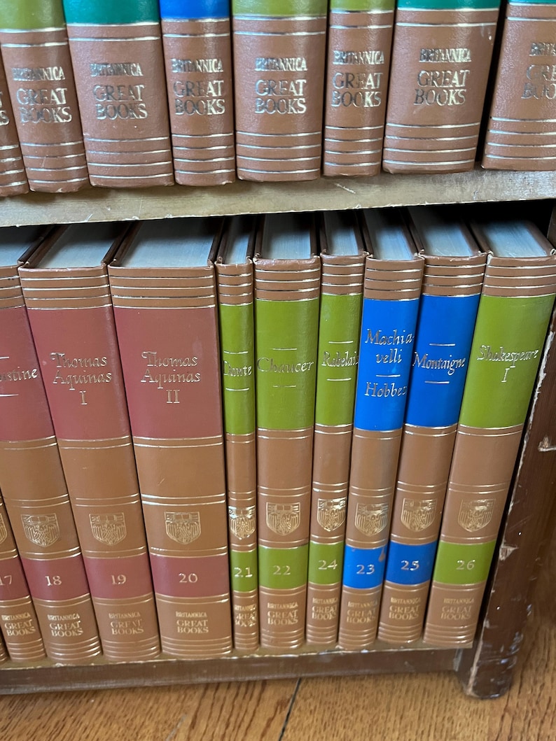 54 Volumes of Great Books of the Western World, Shelf Decoration and ...