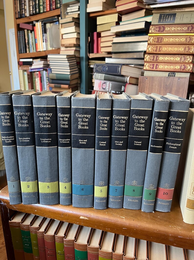 54 Volumes of Great Books of the Western World, Shelf Decoration and ...
