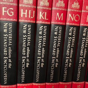 Vintage Encyclopedia, Universal Edition of the New Standard Encyclopedia, Complete 14 Books - Etsy