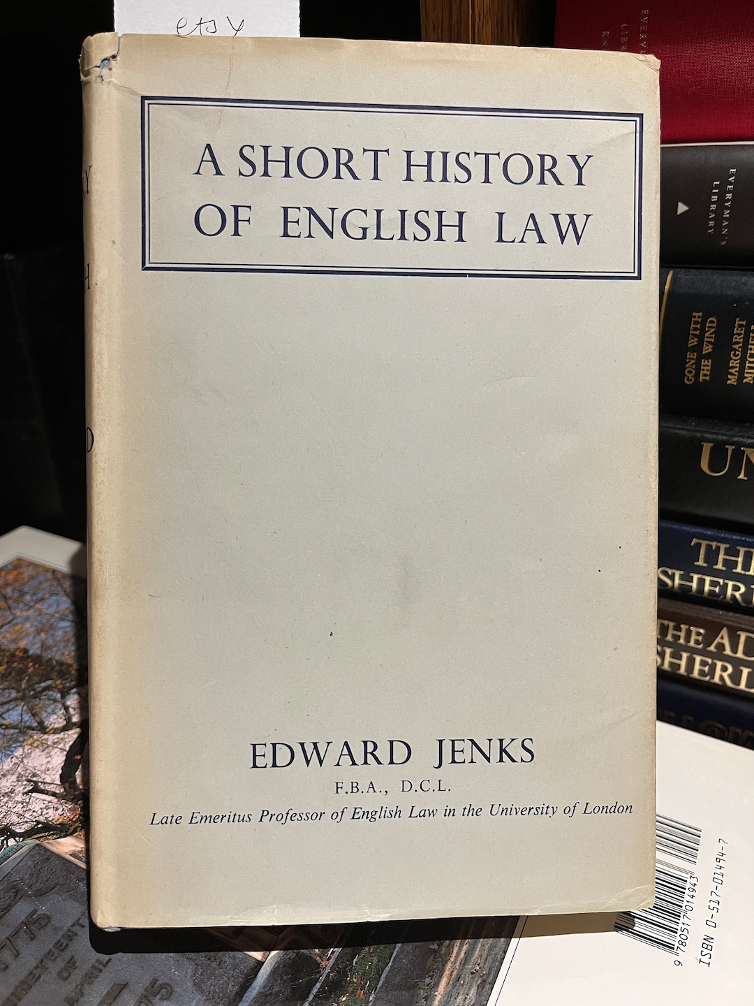 1949, A Short History of English Law by Edward Jenks - Etsy