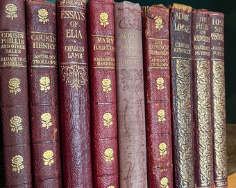 Complete Set of 10 Our Wonder World Antique Books Authentic Books Black ...