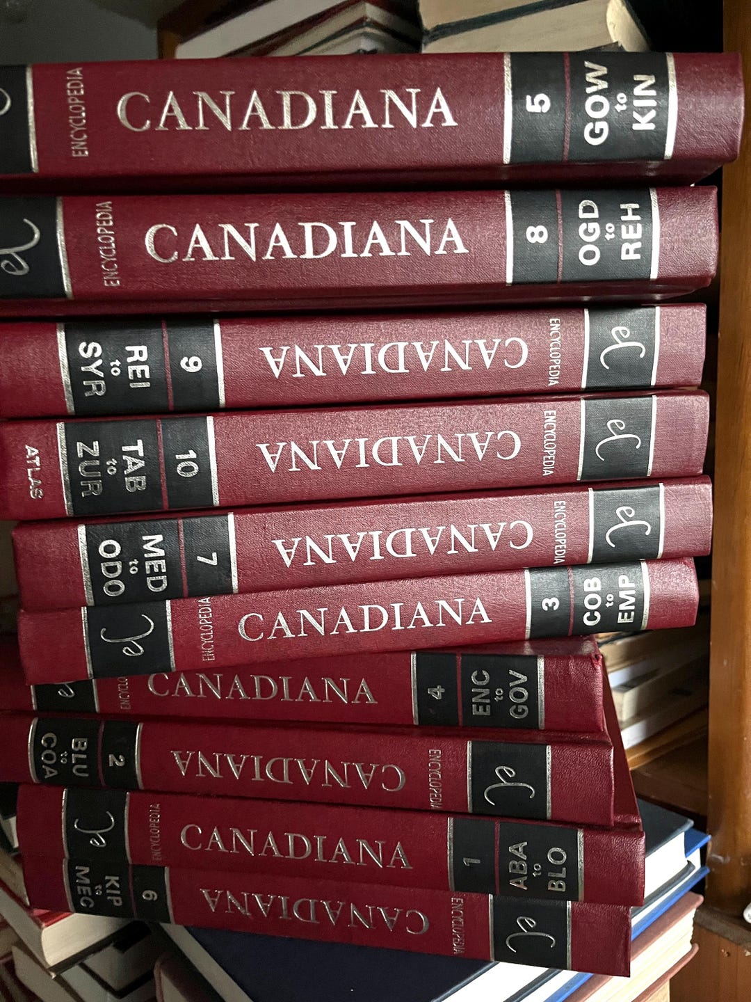 Vintage Encyclopedia Set, Canadiana, Complete 10 Volumes, Fully ...